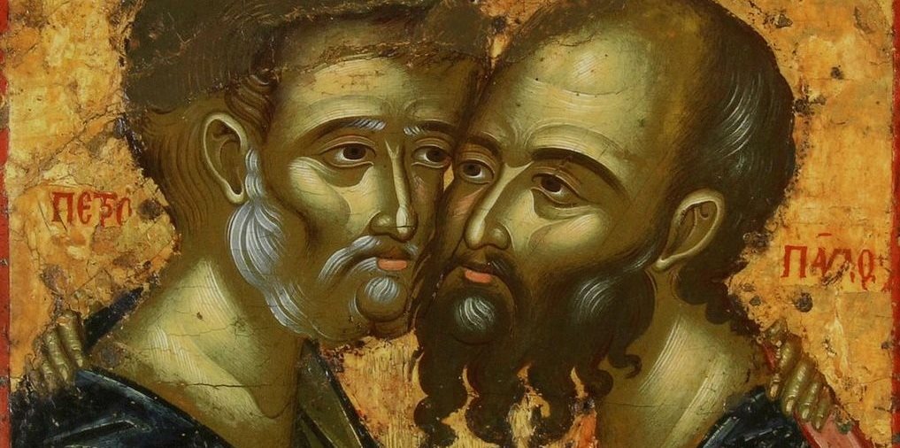 Οι άγιοι ένδοξοι και πρωτοκορυφαίοι Απόστολοι Πέτρος και Παύλος ...